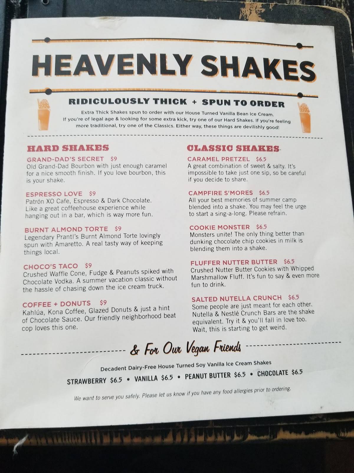 Menu at Burgatory pub & bar, Robinson Township