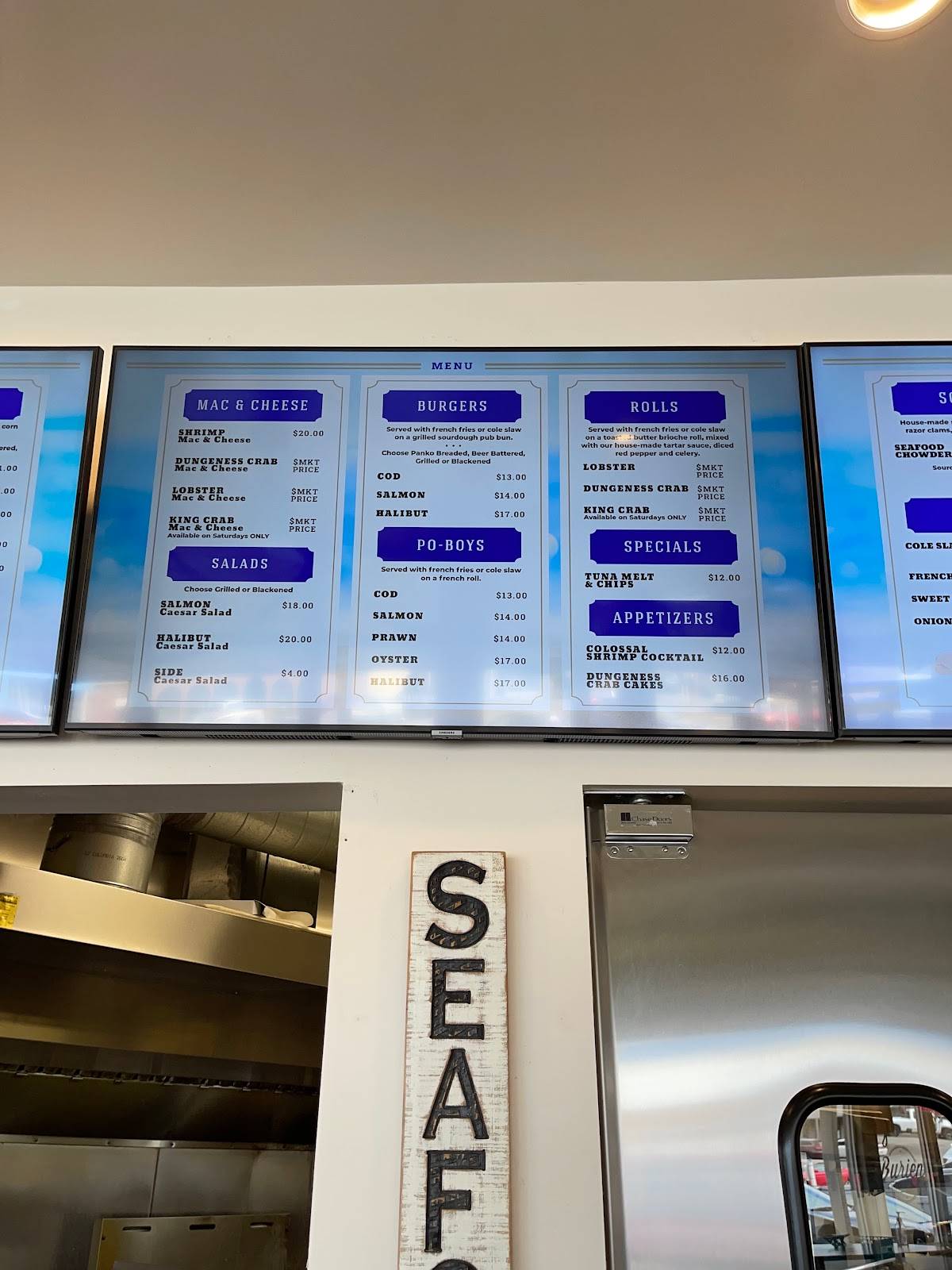 Menu at Burien Fish House restaurant, Burien