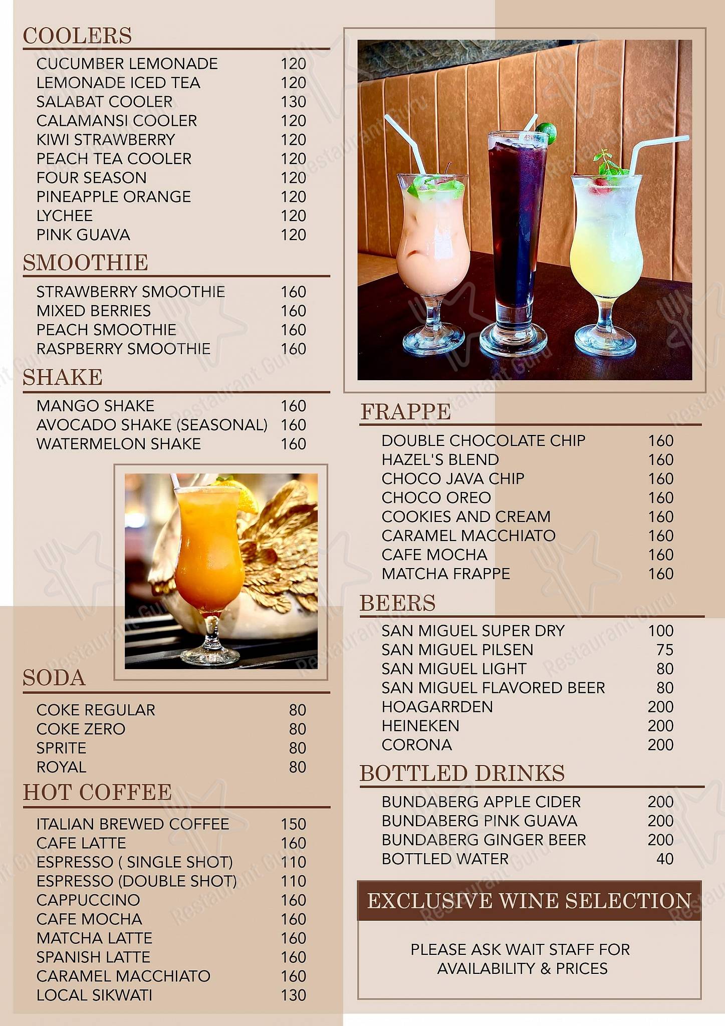 Menu at Verity Restaurant, Butuan City, SM