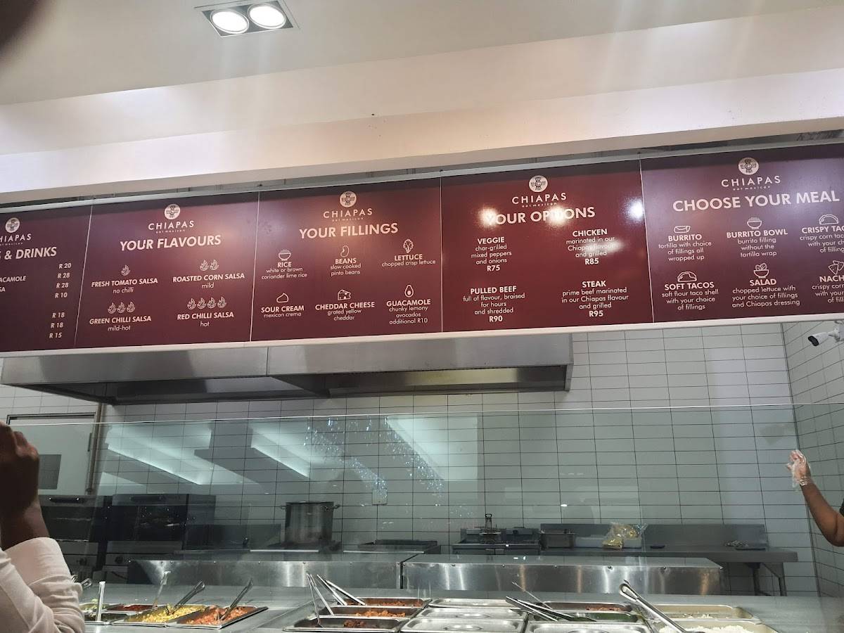 Menu at CHIAPAS eat mexican - Rosebank restaurant, Johannesburg, Shop ...