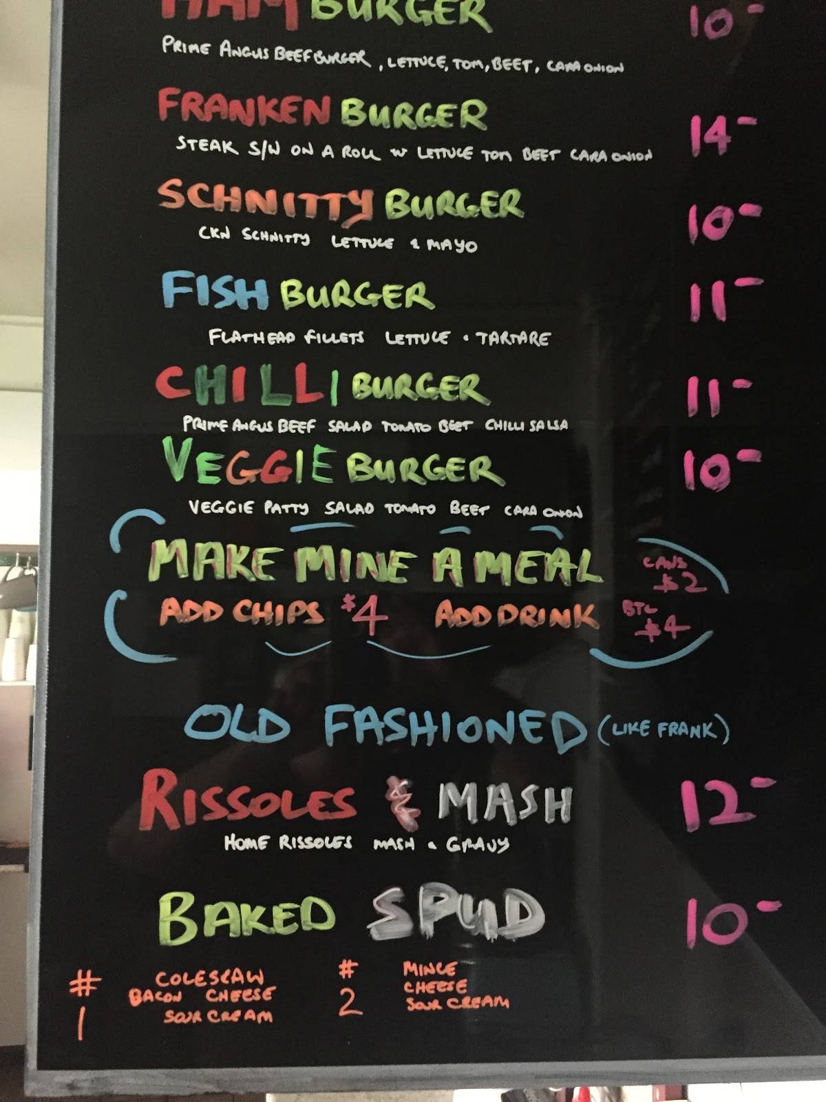 Menu at Bohemian Cafe & Catering, Queanbeyan