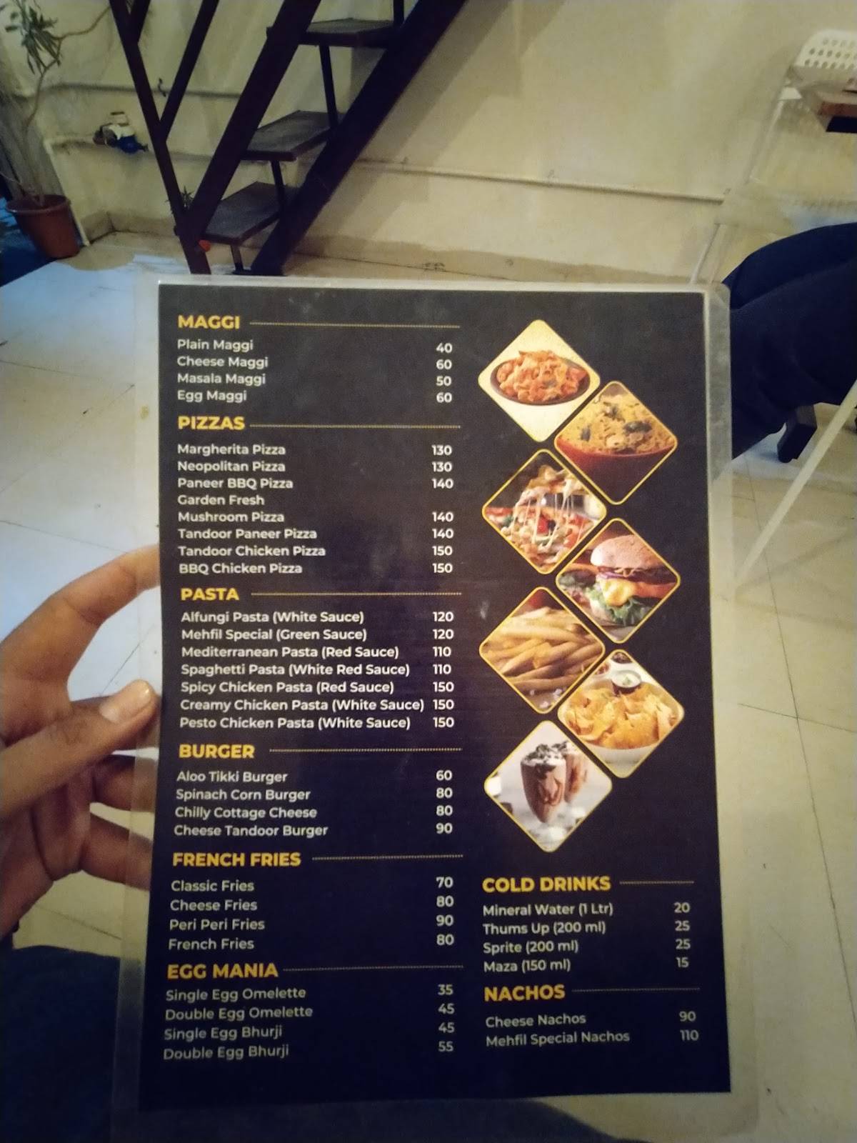 Menu at MEHFIL CAFE, Pune