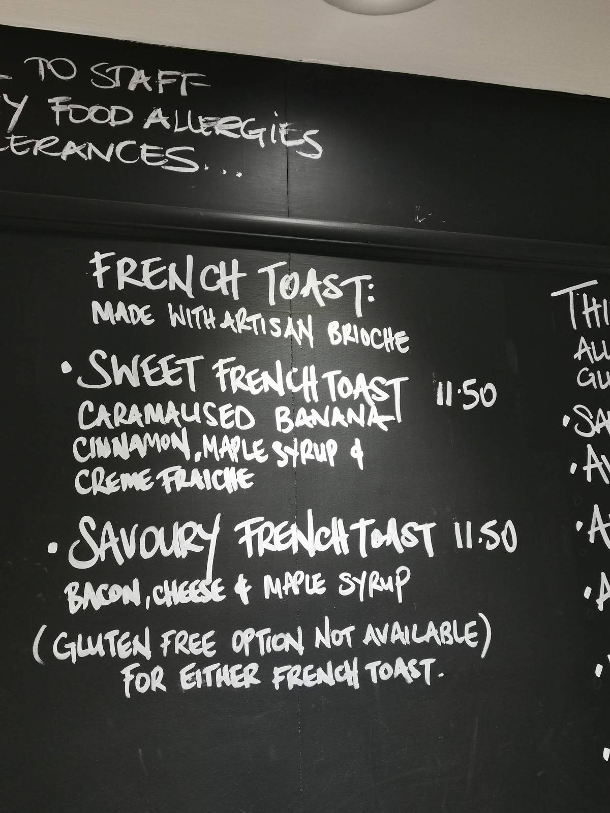 Menu at Pimlico Fresh cafe, London, 86-87 Wilton Rd