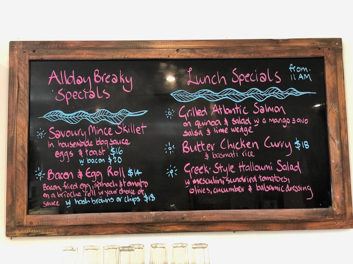 Menu at The Grazing Goat Cafe, Mackay