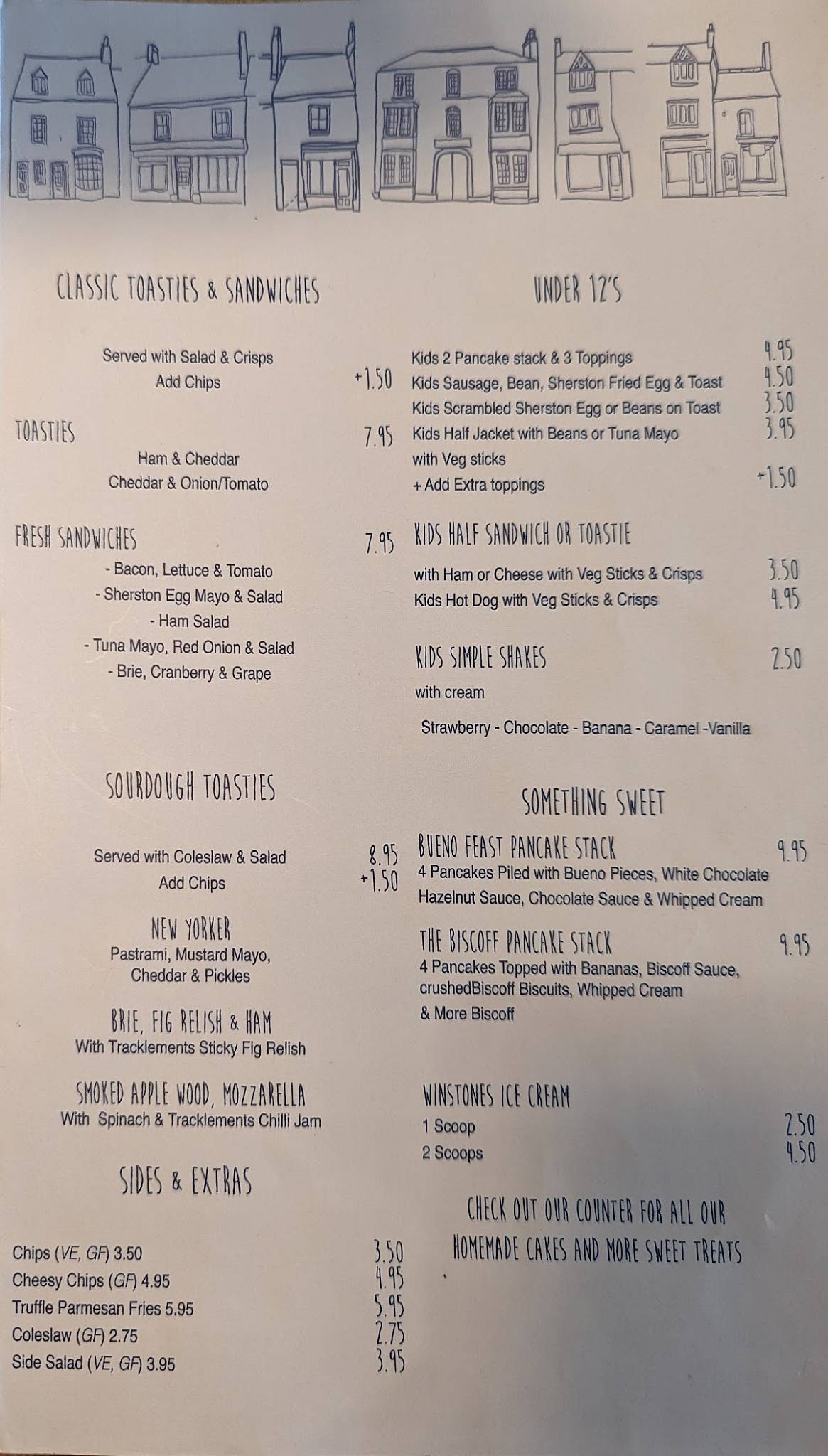 Menu at The Summer Cafe, Malmesbury