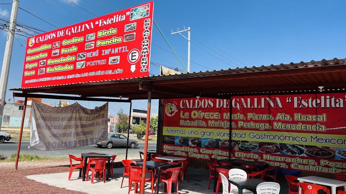 Menu at Caldos de Gallina Estelita restaurant, Pachuca