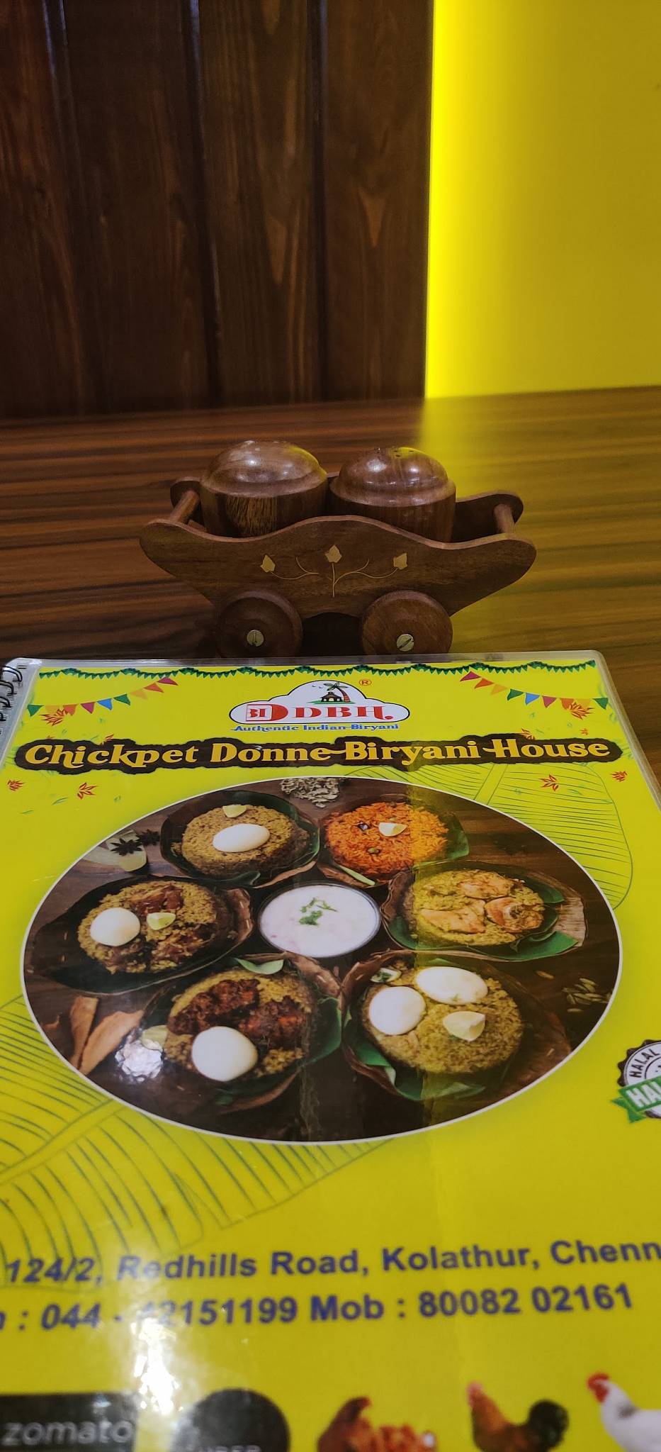 Menu at Chennai Donnai Biryani House, Chennai