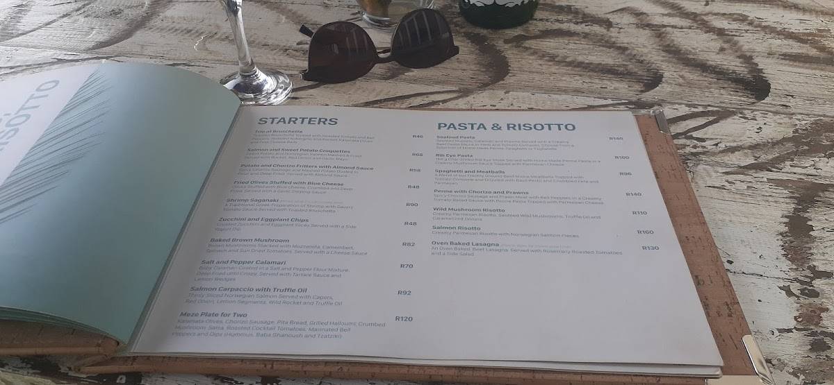 Menu at Cielo Restaurant, Benoni