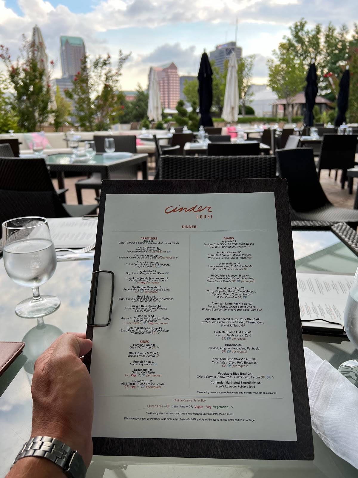 Menu at Cinder House and Bar, St. Louis, 999 N 2nd St