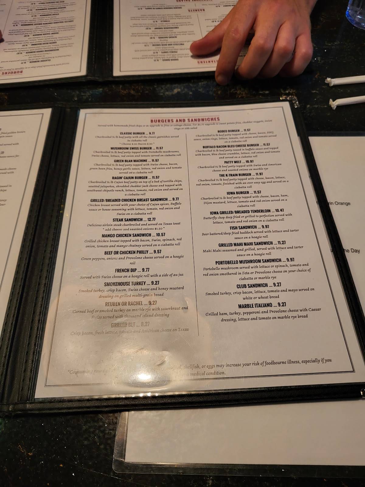 Menu at Sevens Restaurant & Steakhouse, Clear Lake, 305 Main Ave