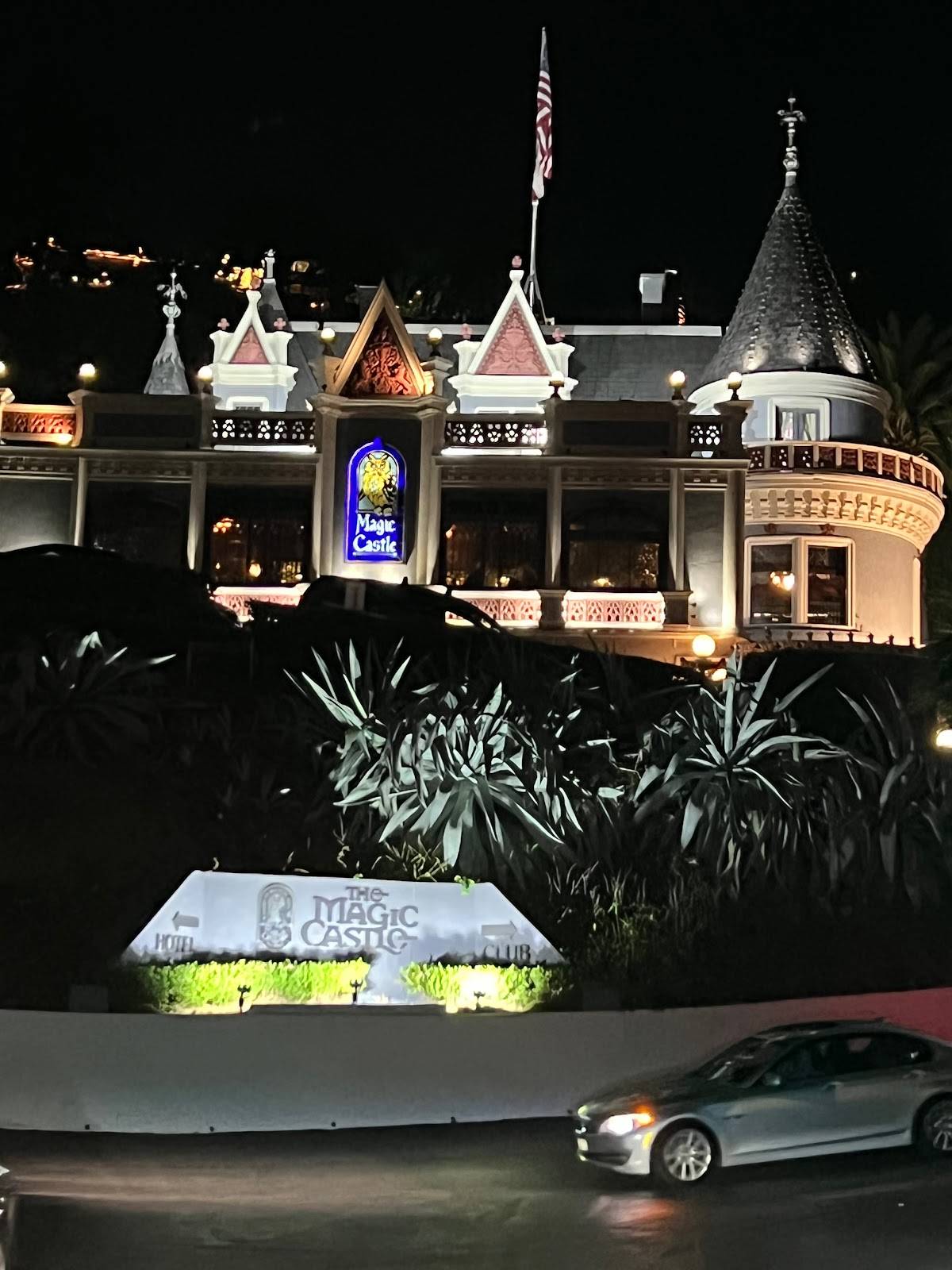 Menu at The Magic Castle club, Los Angeles