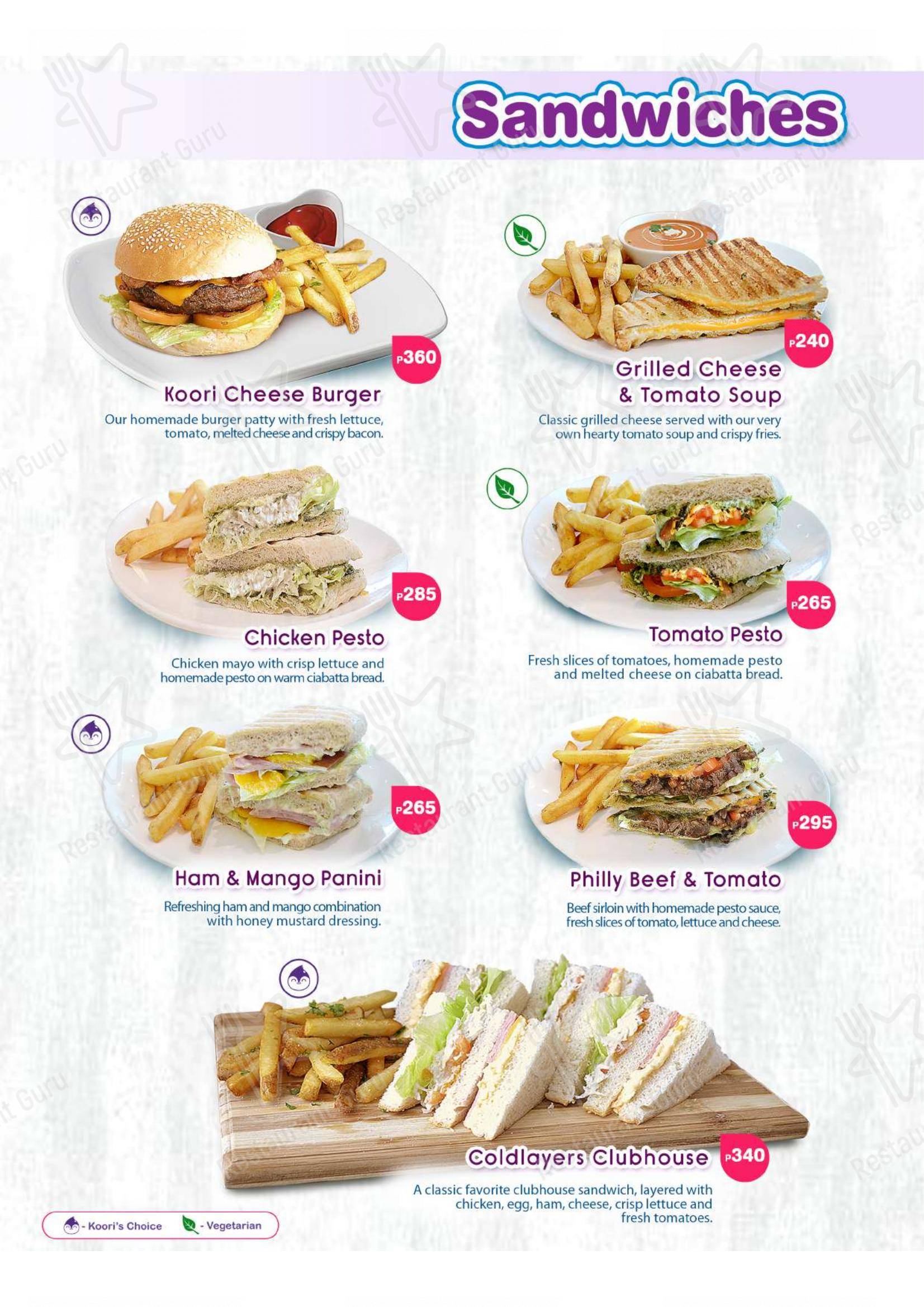 Carta de Cold Layers Cafe, Ciudad Quezon, 3rd Floor Fishermall