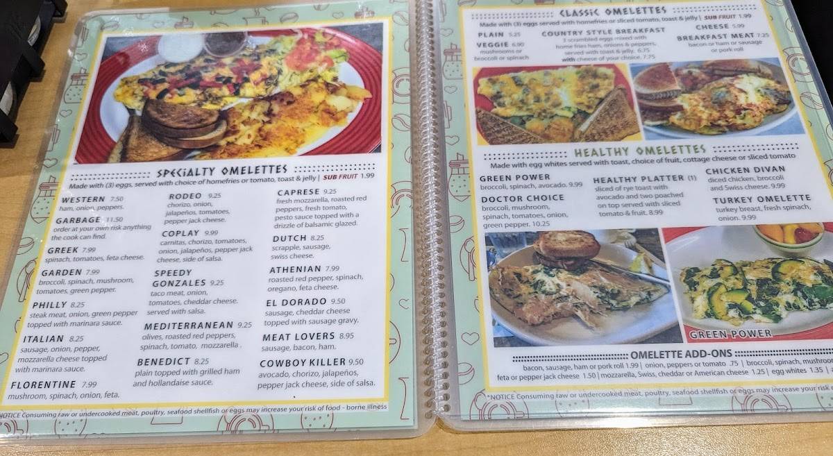 Menu at Coplay Eatery restaurant, Coplay