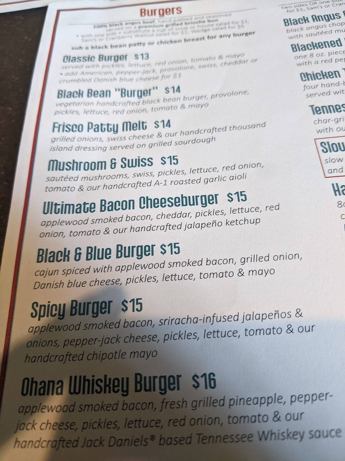 Menu at Copper Blue restaurant, Milford