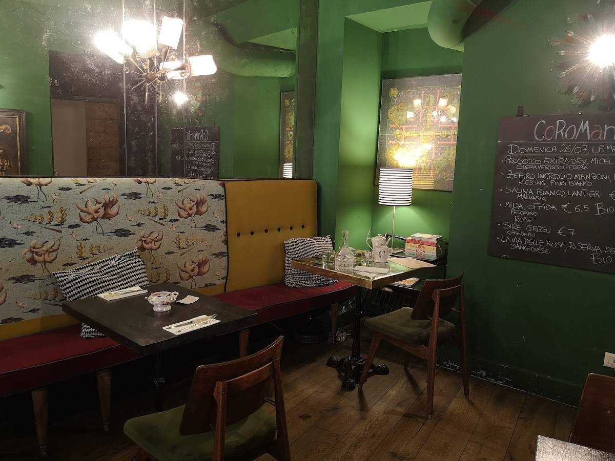 Menu at Coromandel restaurant, Rome