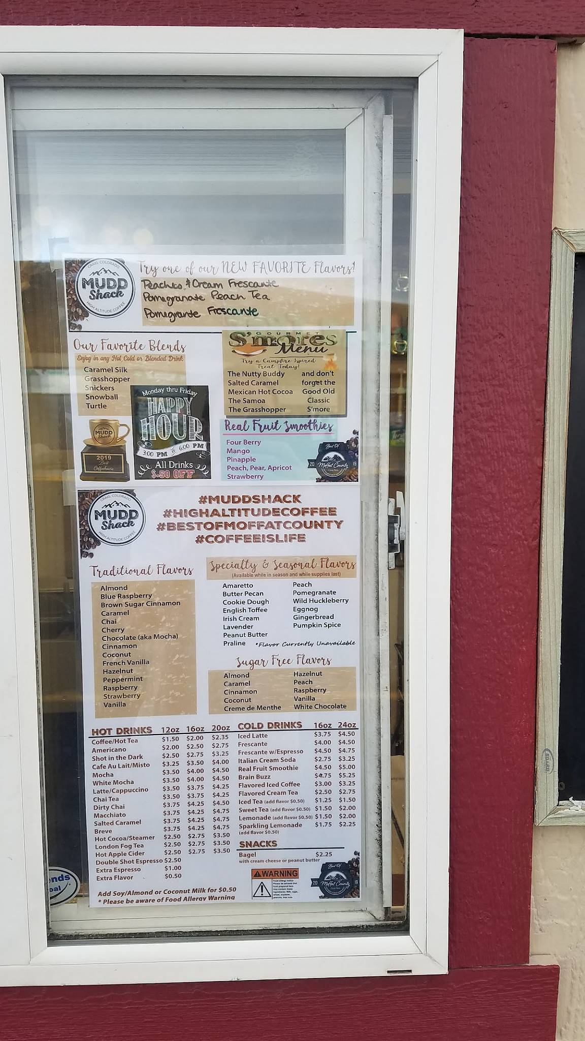Carta de Mudd Shack, Craig, 595 Ledford St