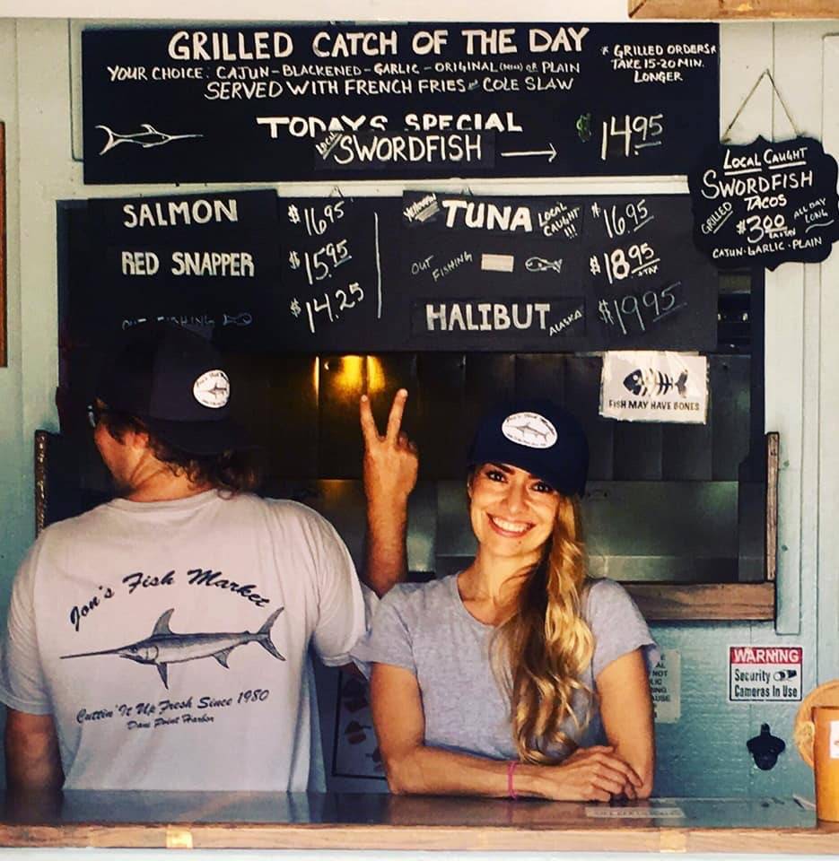 Menu at Jon's Fish Market restaurant, Dana Point