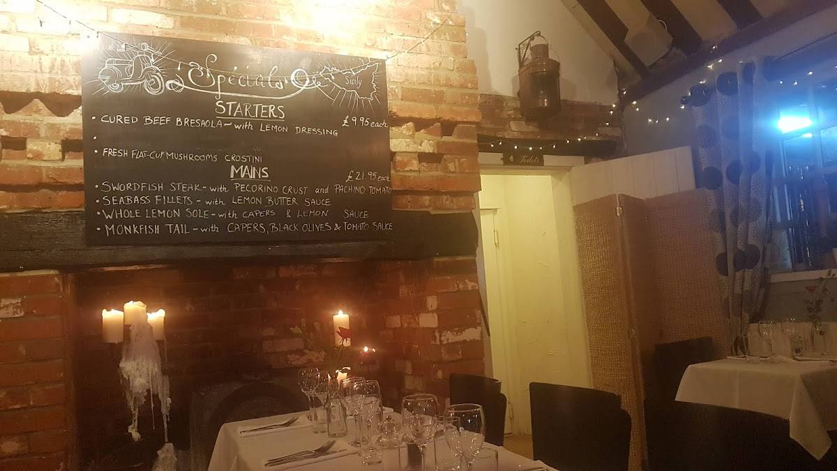 Menu at Daniele Sicilian Restaurant, Farnham