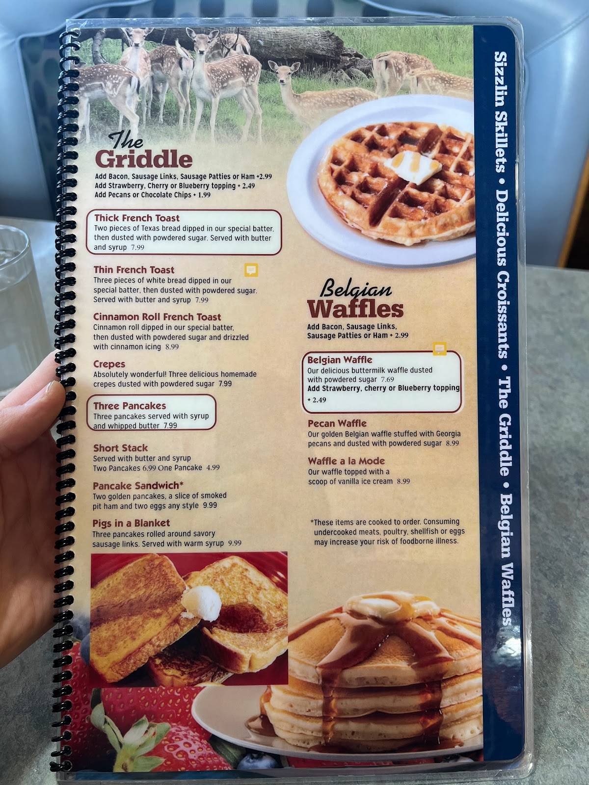 Menu at Deerfield Family Restaurant, Carbon Cliff