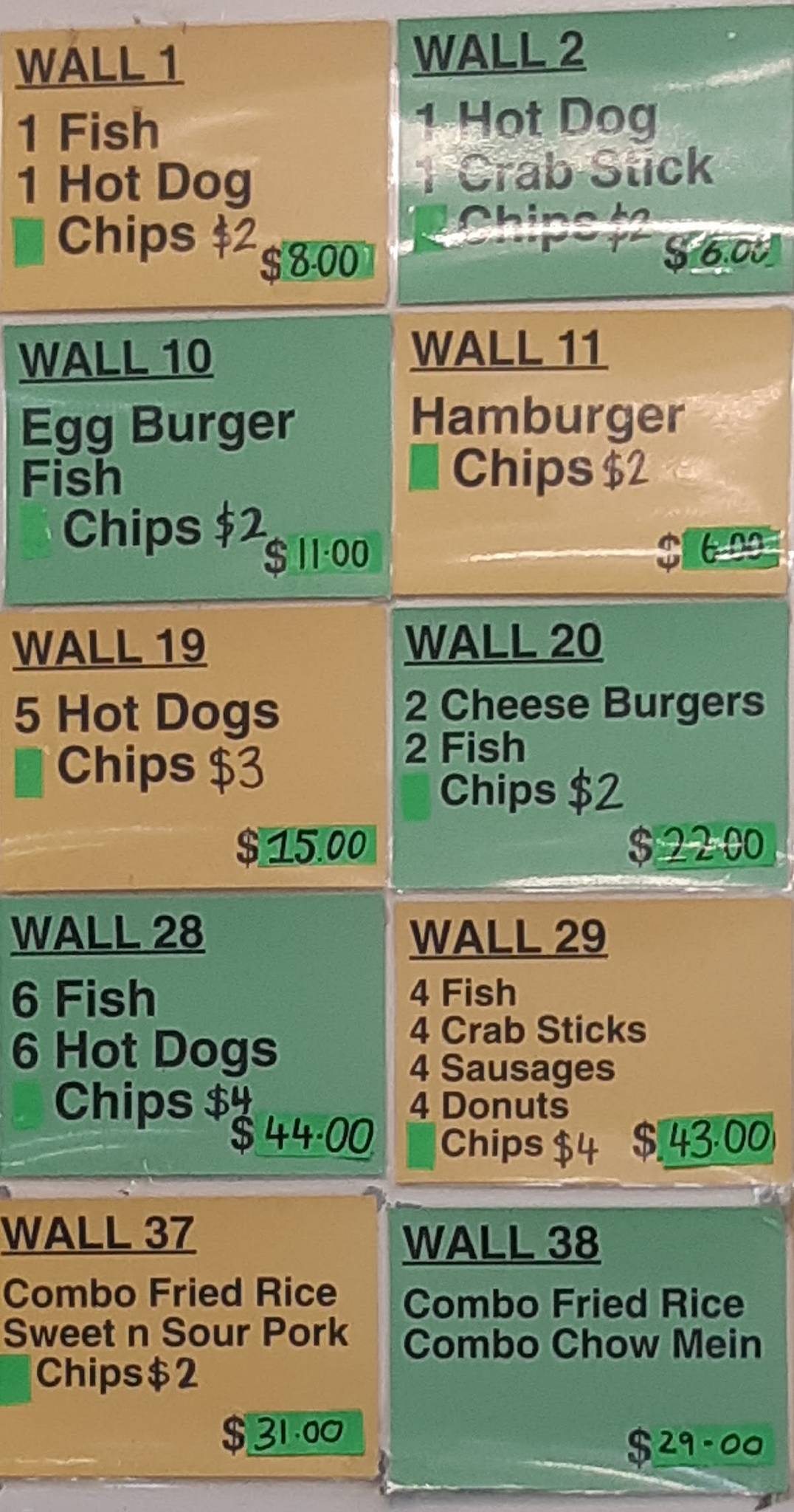 Menu at East west takeaways restaurant, Tokoroa