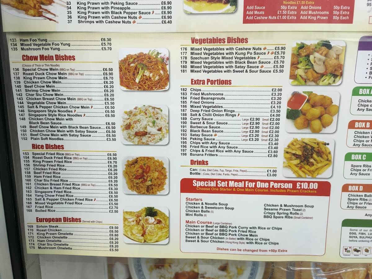 Menu at Mr.Rice restaurant, Scarborough
