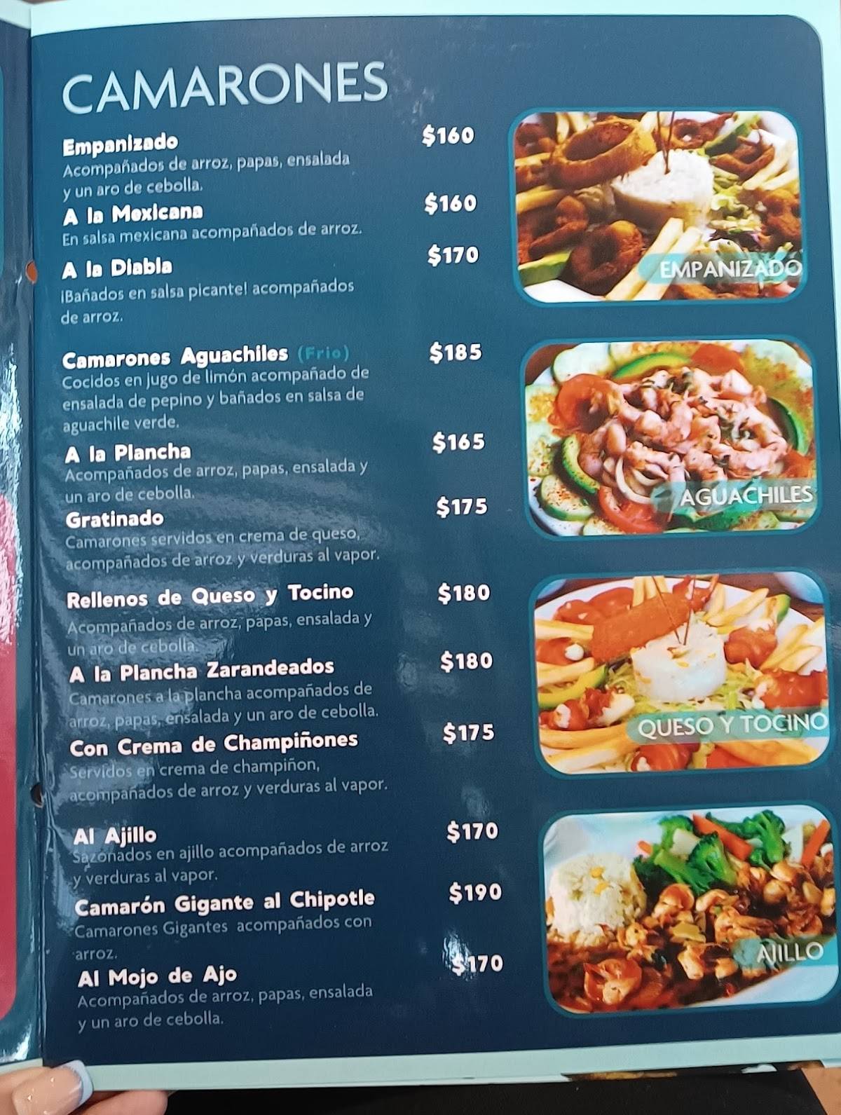 Carta del restaurante El Calamar del Monterrey (Suc. Concordia), Apodaca