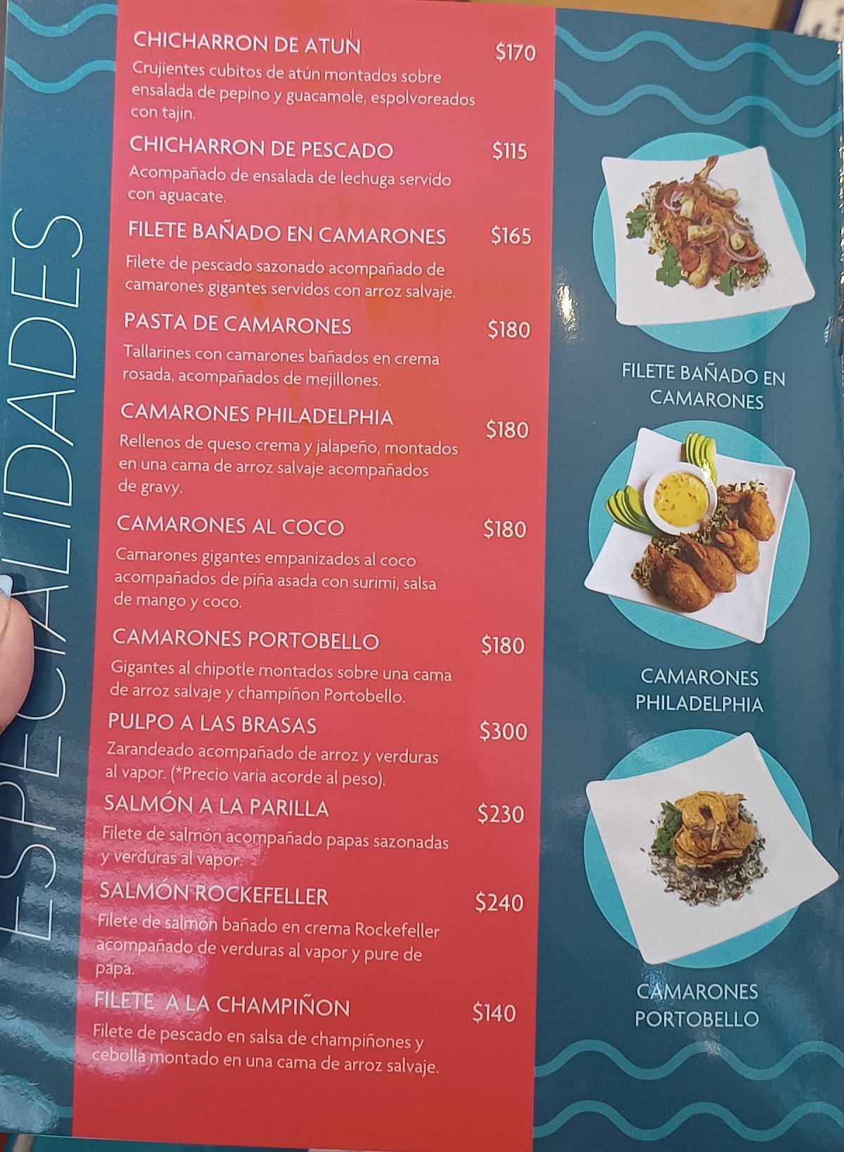 Carta del restaurante El Calamar del Monterrey (Suc. Concordia), Apodaca