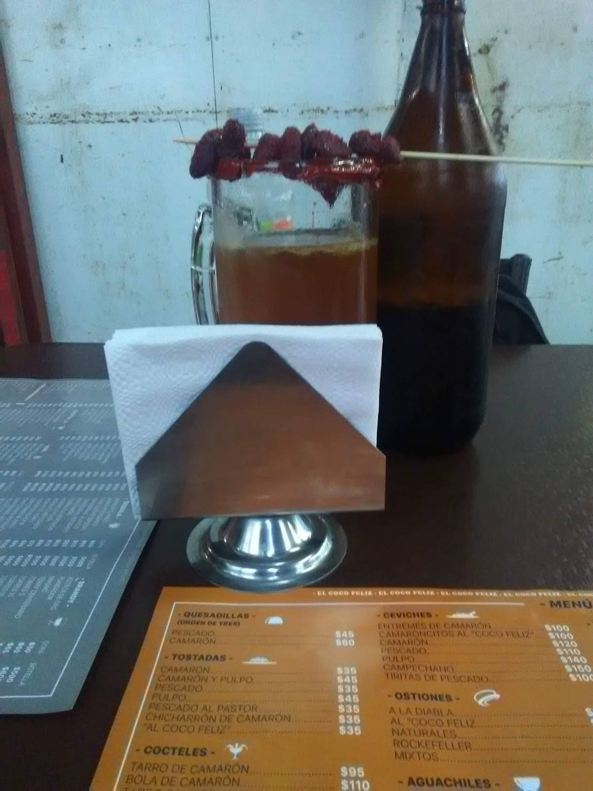 Carta del restaurante El Coco Feliz Micheladas Y Mariscos, Tultepec, MZ 069