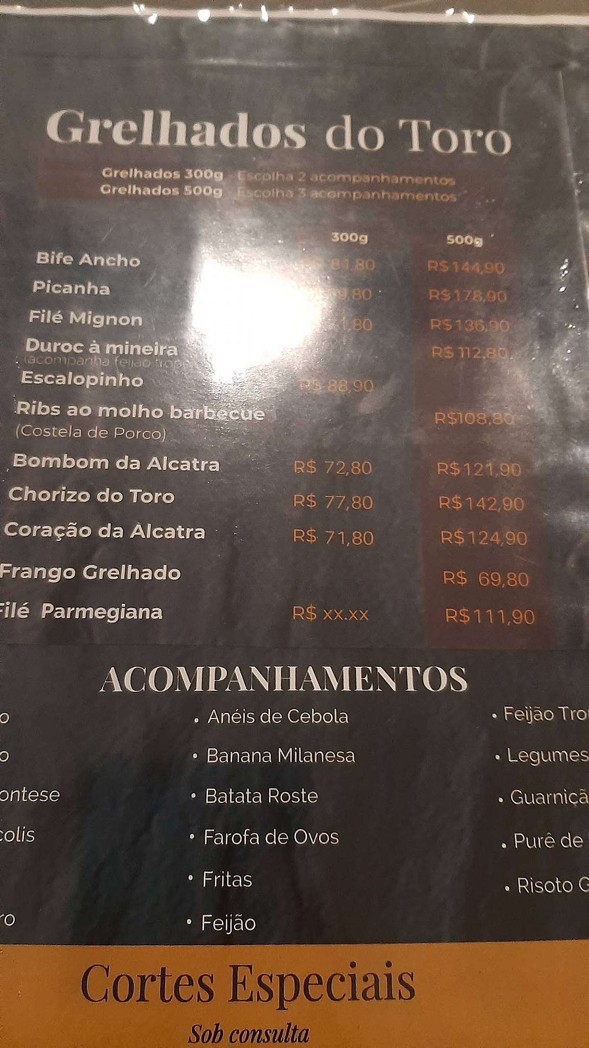 Menu em El Toro Steakhouse - Juiz de Fora, Juiz de Fora