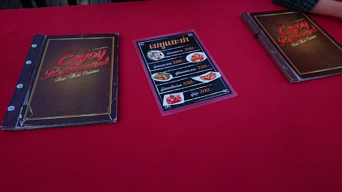 Menu at Enjoy Restaurant, Nuea Mueang