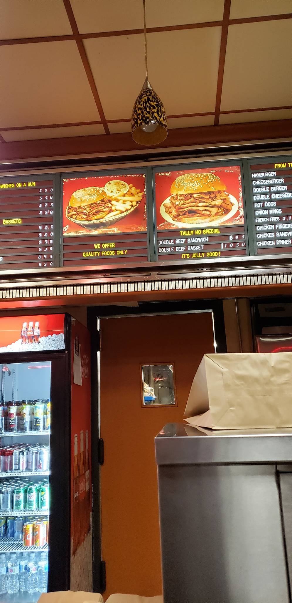 Menu at Tally Ho Restaurant, Hamilton