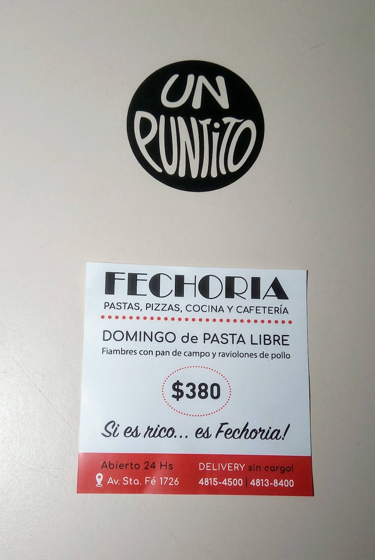 Carta del restaurante Fechoria, Buenos Aires