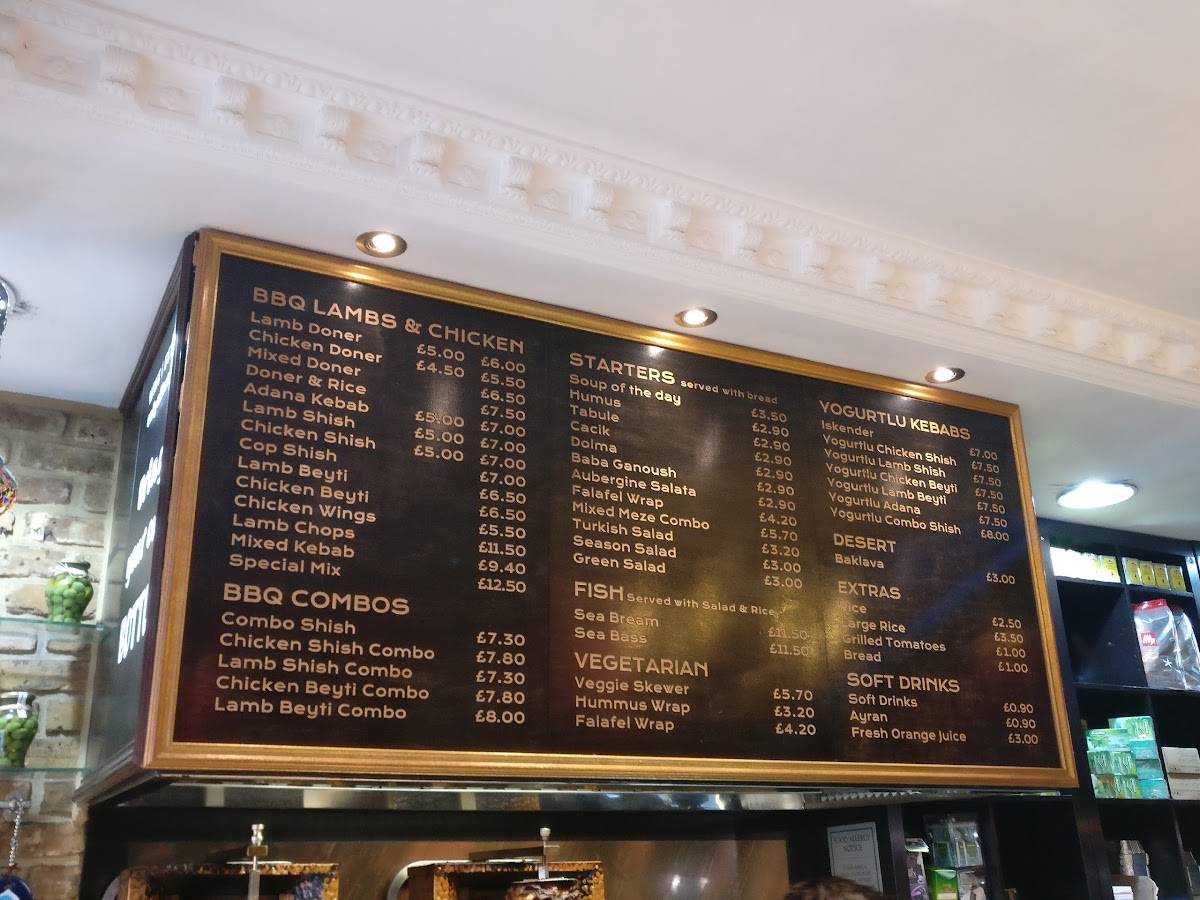 Menu at Fez Mangal Ladbroke Grove restaurant, London