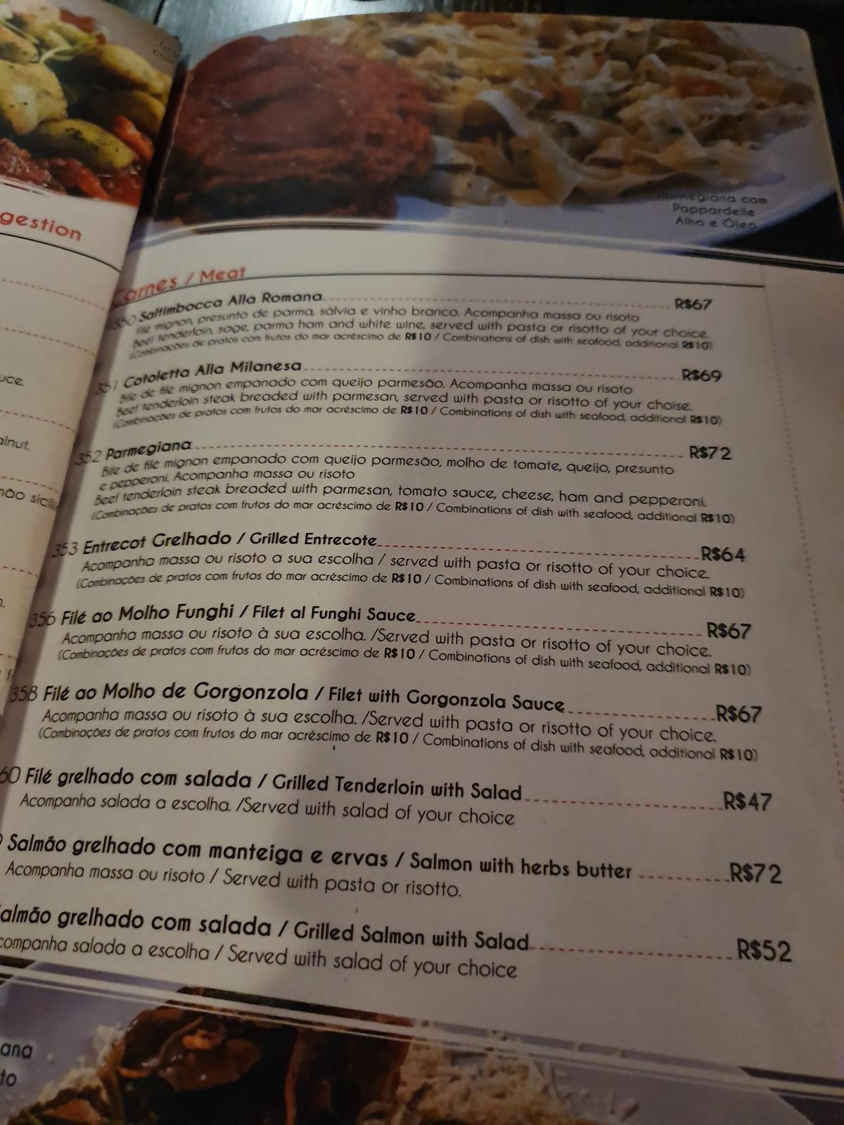 Menu em La Mafia Trattoria pizzaria, Foz do Iguaçu