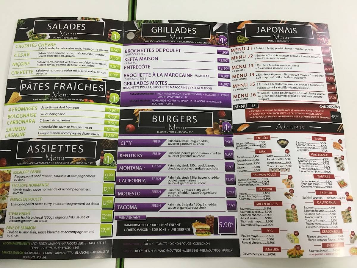 Menu au French Cantine Villepinte I Burger I Brasserie Hallal ...