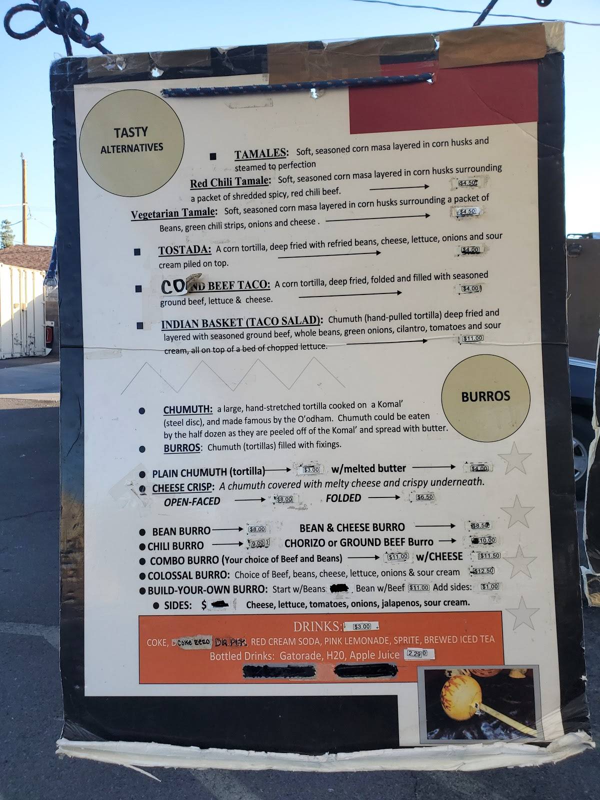 Menu at Fry Bread House restaurant, Phoenix, N 7th Ave
