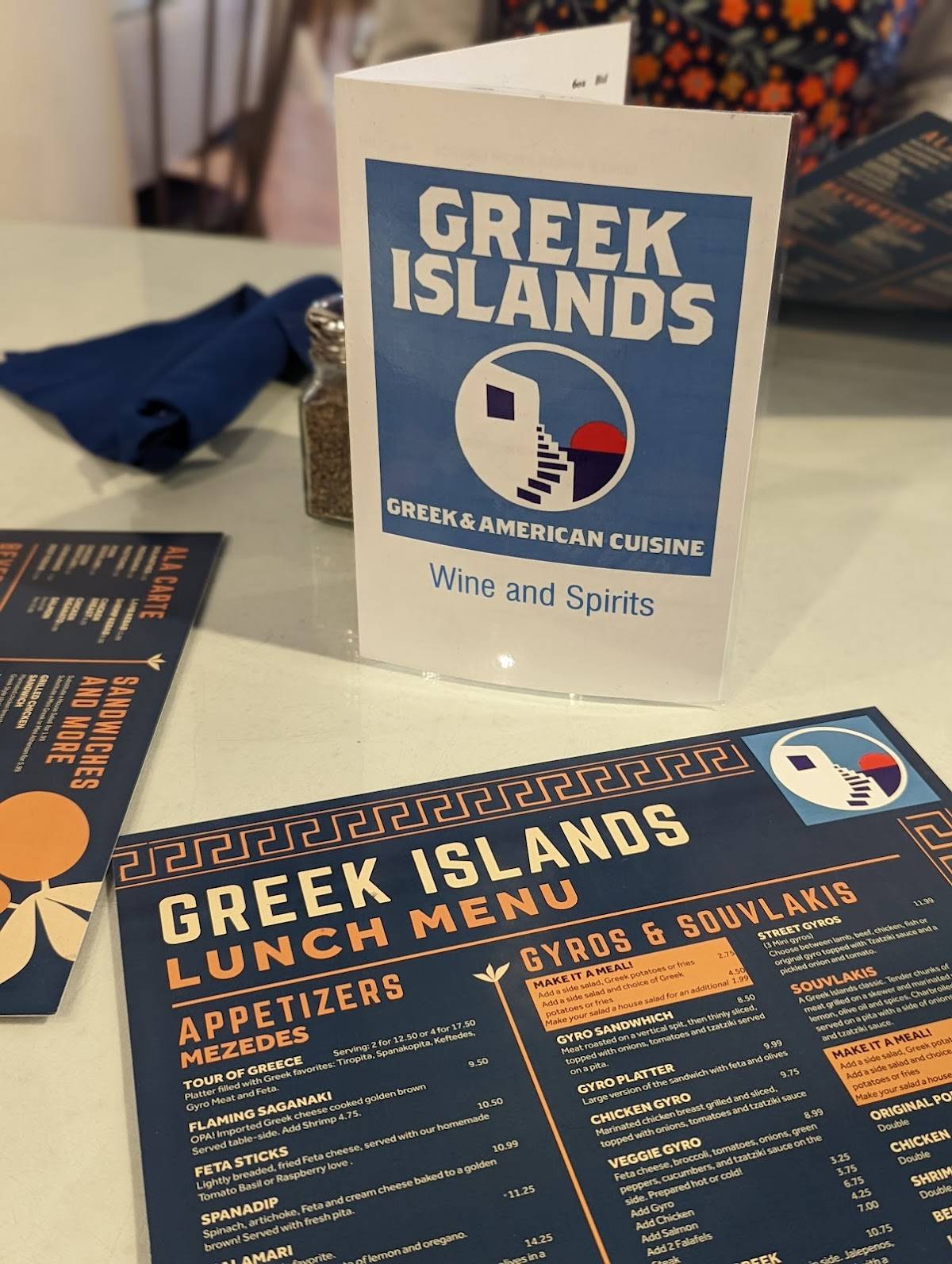 Menu at Greek Islands Restaurant, Omaha