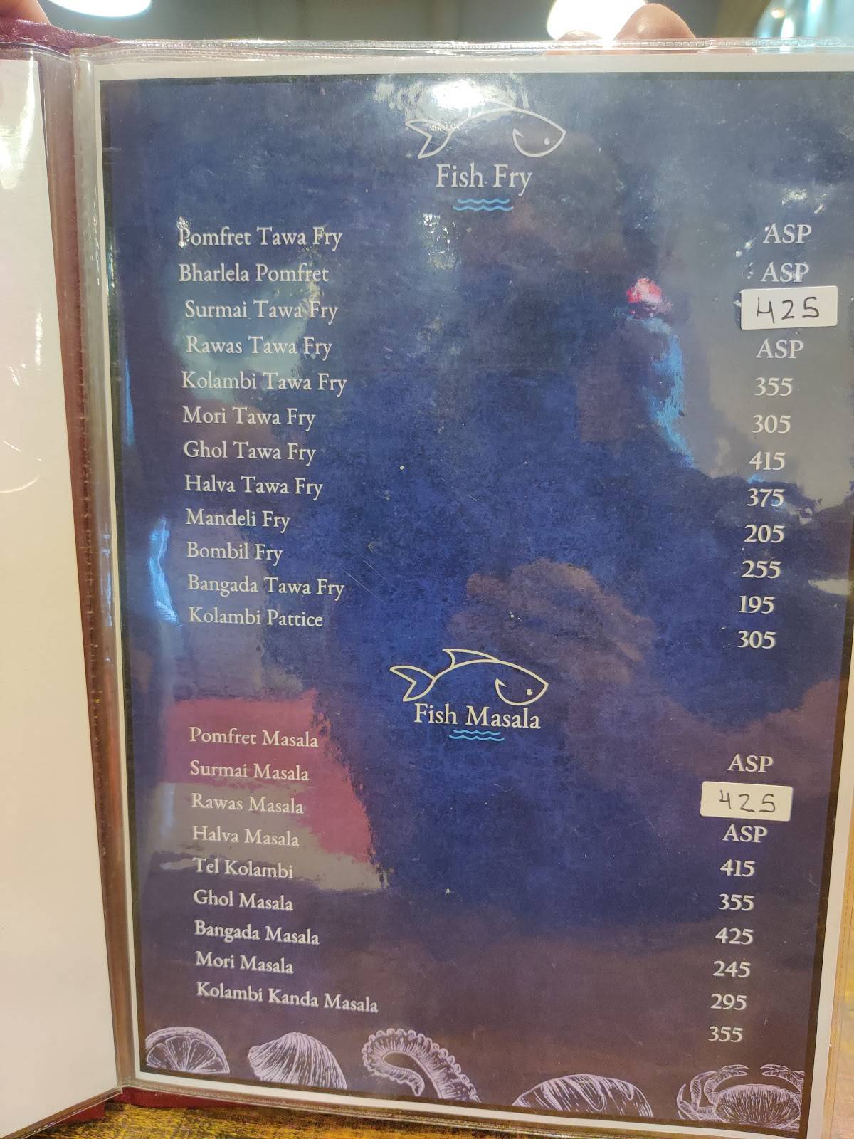Menu at HODI SEAFOOD RESTAURANT (Vashi), Navi Mumbai