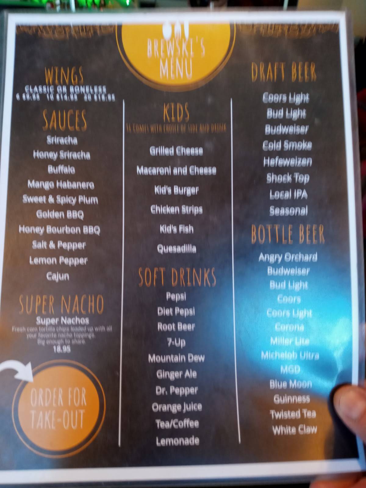 Menu at Brewski’s - Grill, Sports Bar, & Casino, Hamilton