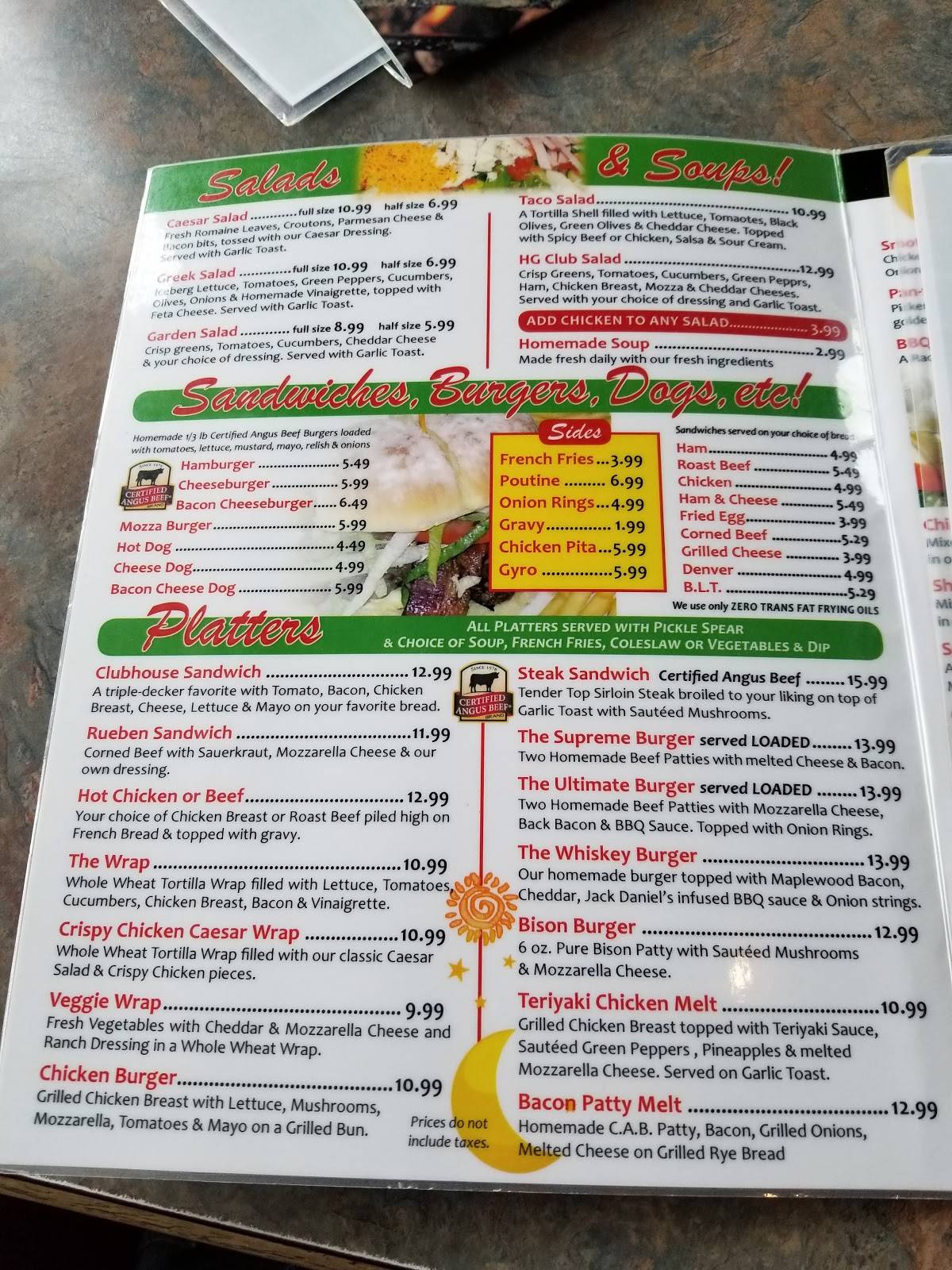 Menu at Headingley Grill Restaurant and Catering, Headingley