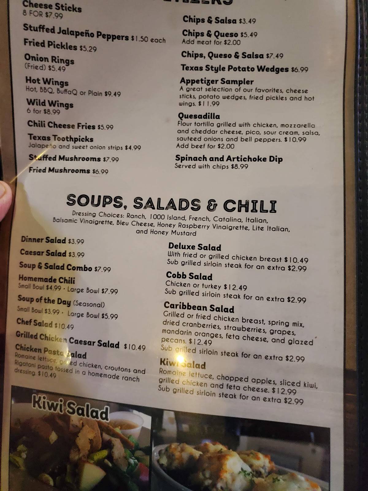 Menu at Heitmiller Steakhouse, Lacy Lakeview, I 35 N Frontage Rd