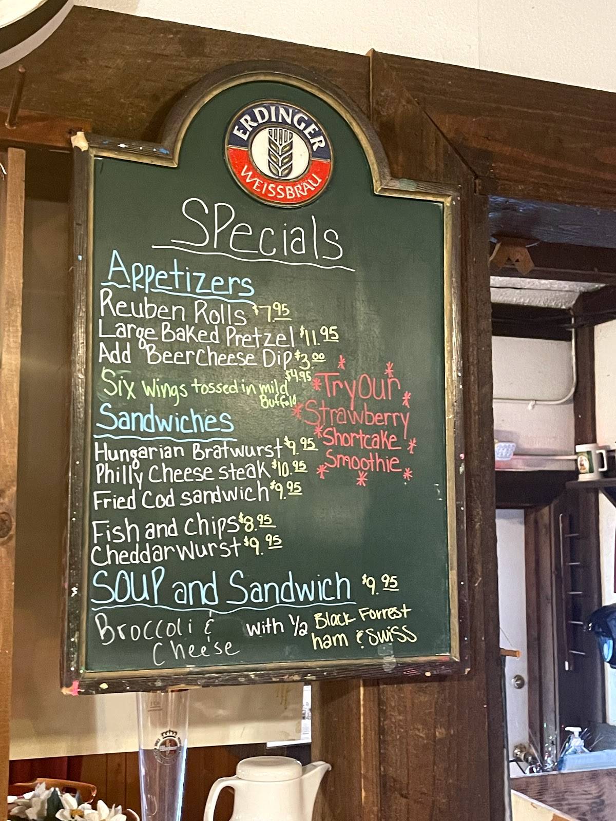 Menu at Old Bavaria Inn Restaurant, Helen