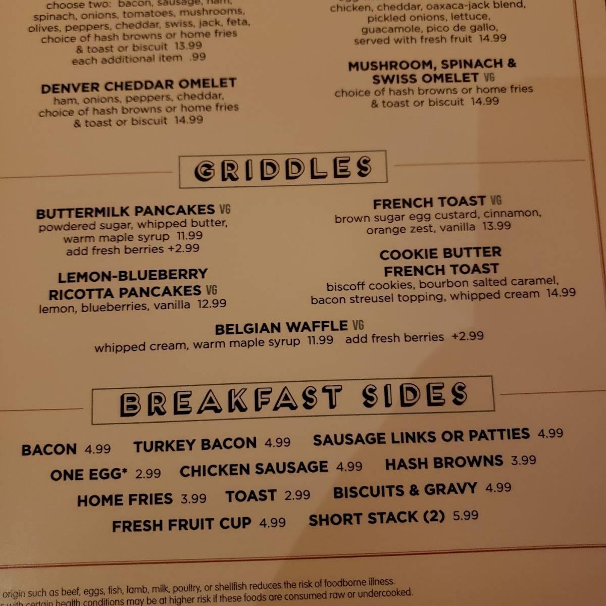 Menu at Lucky Penny at Green Valley Ranch cafe, Henderson