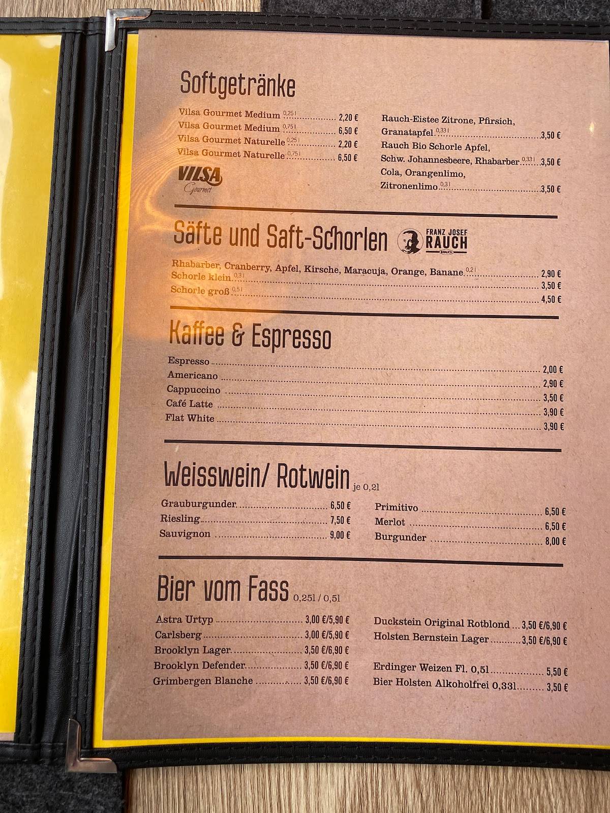 Speisekarte von Hidden Kitchen Hamburg restaurant, Hamburg ...