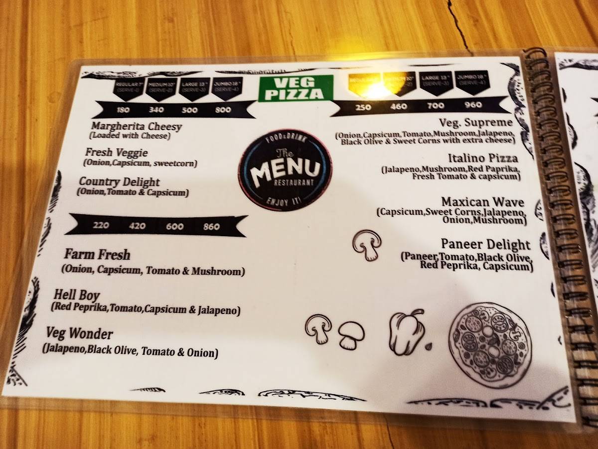 Menu at Himalayan Pizza - Bir, Bir