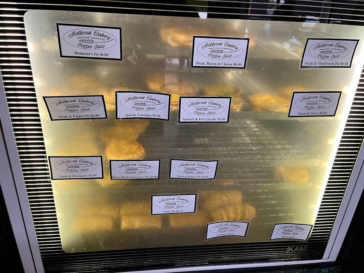 Menu at Holbrook Bakery, Holbrook, 126 Albury St