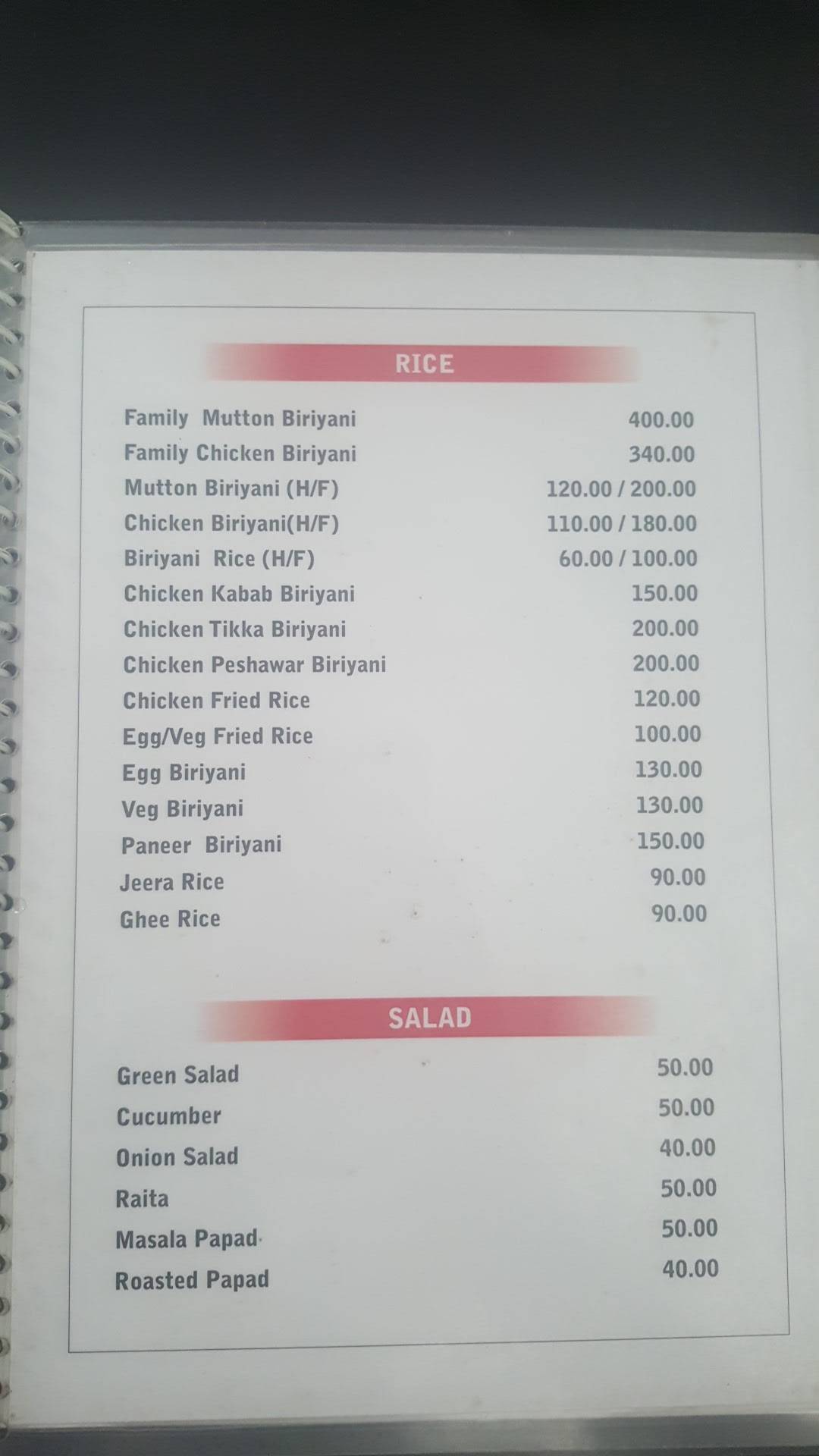 Menu at HotSpot fastfood, Manipal, SH 65
