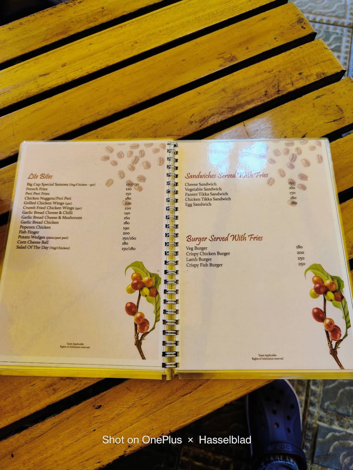Menu at Big Cup Cafe, Ibnivalvadi Rural, Mysore - Madikeri Rd