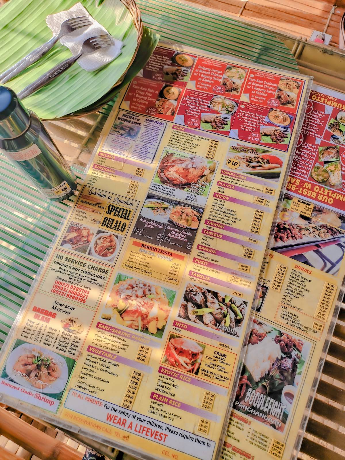 Menu at Isdaan Floating Restaurant, Bay