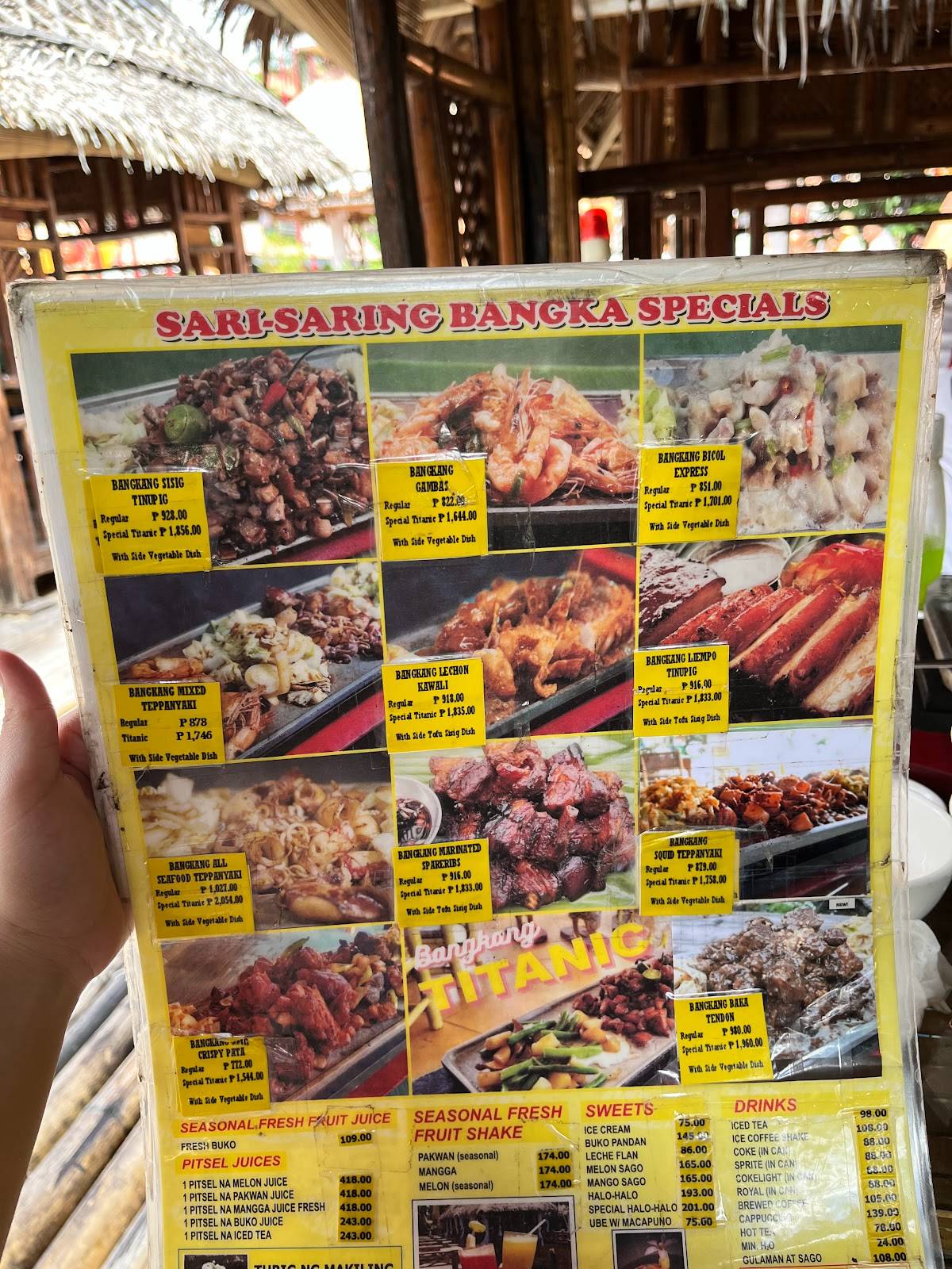 Menu at Isdaan Floating Restaurant, Bay